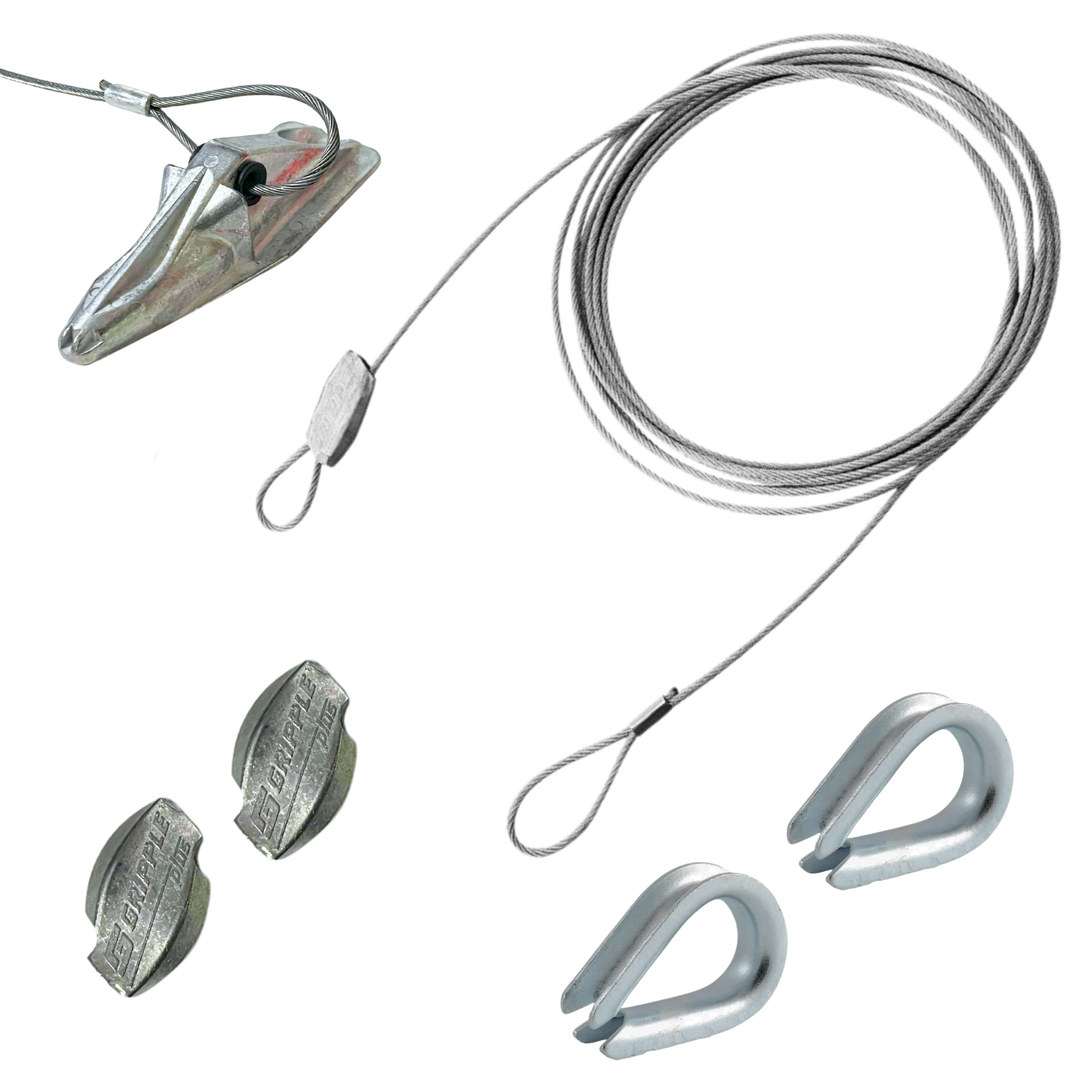 Cable de Unión de Poste a Ancla GPAKPLUS 3 – Kit con Cable de 3.5 m ...